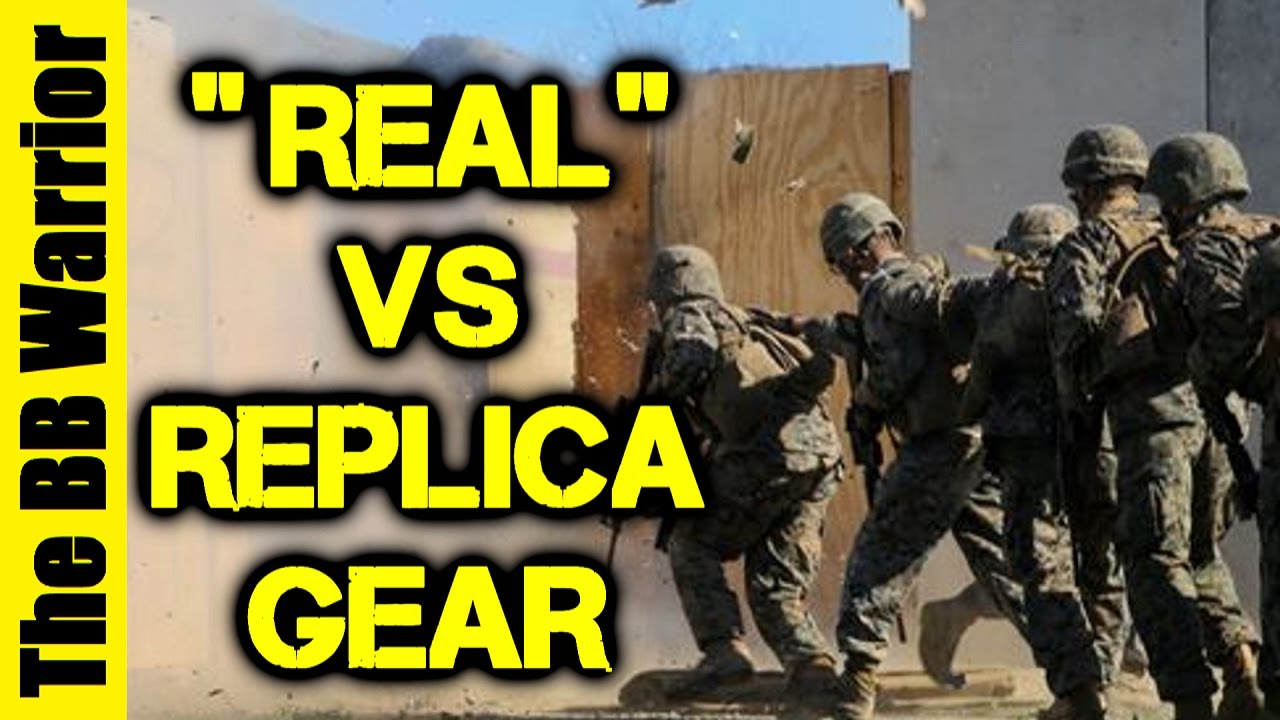 Real Vs. Replica Gear for Airsoft - YouTube