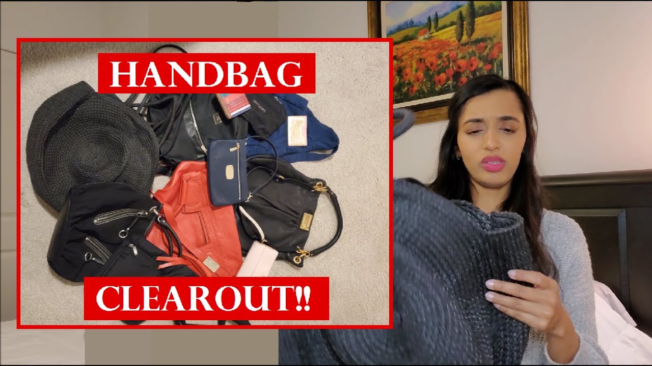 HANDBAG CLEAR OUT AND DECLUTTER! GETTING RID OF MY HANDBAGS! - YouTube