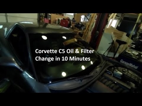 Corvette C5 Oil & Filter Change in 10 Minutes - YouTube