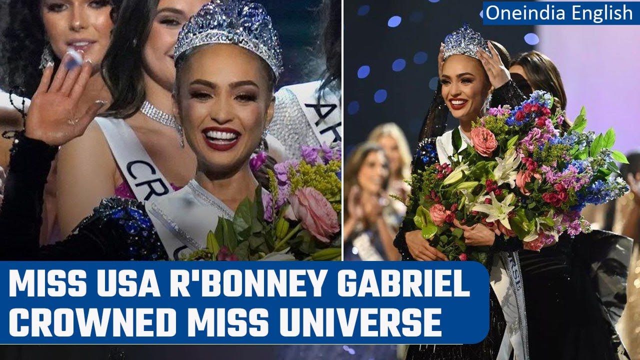 Miss Universe: Miss USA R'Bonney Gabriel crowned by Harnaaz Sandhu ...