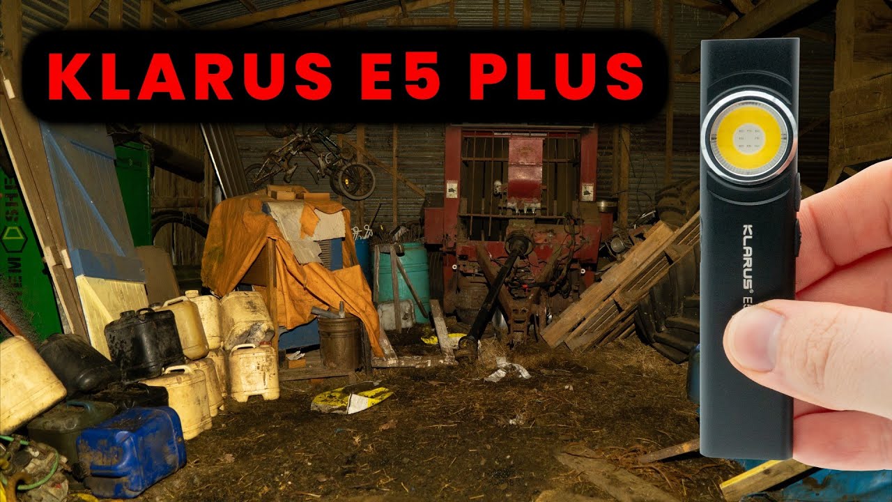 Klarus E5 Plus, Slim Flashlight 8mm Body, Dual COB - YouTube