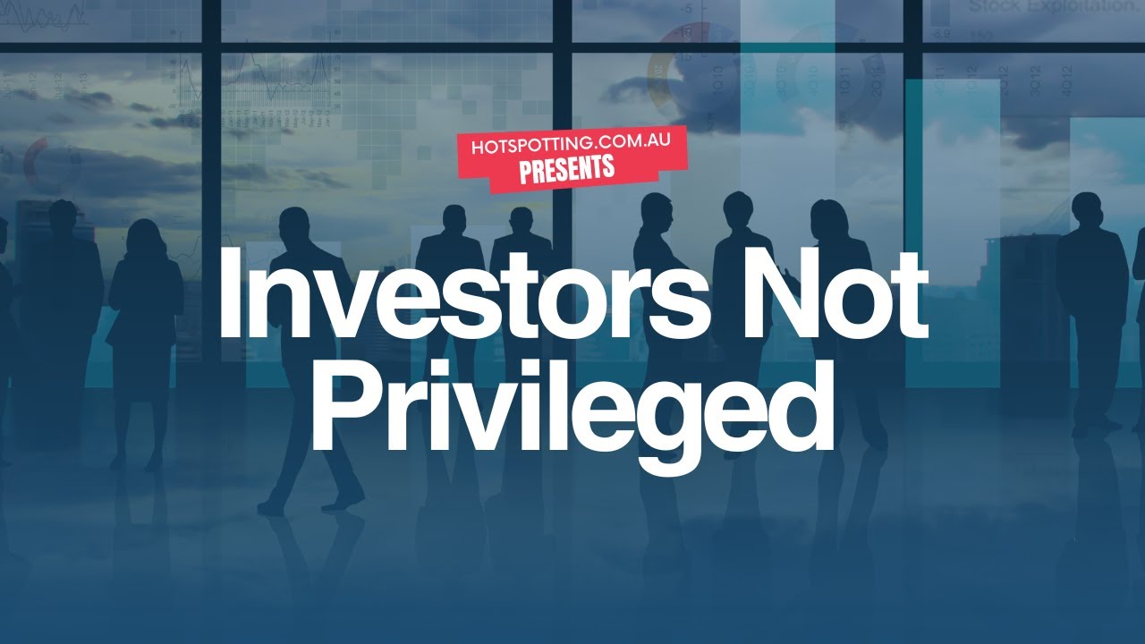 Investors Not Privileged - YouTube