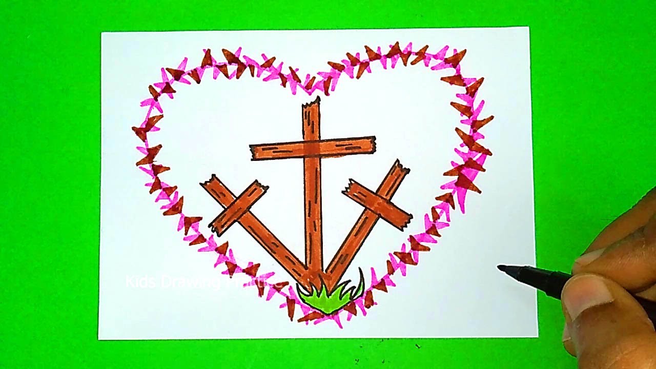 How To Draw Good Friday Drawing | Drawing For Good Friday - YouTube