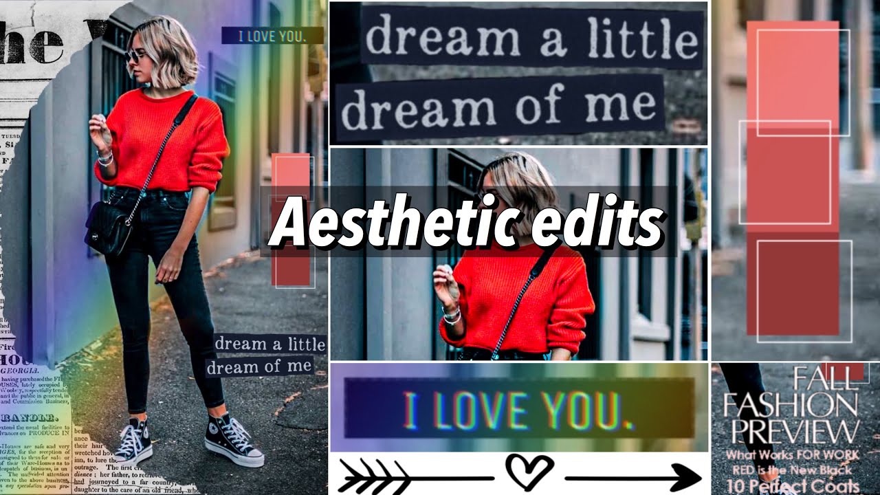 HOW TO EDIT AESTHETIC PICTURES aesthetic edits | Picsart Tutorial - YouTube
