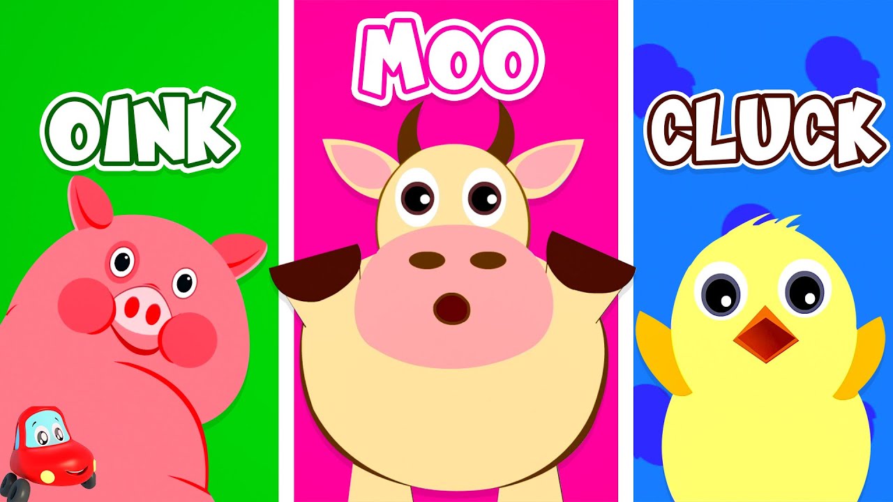 Animal Sound Song & Learning Video for Children by Little Red Car - YouTube