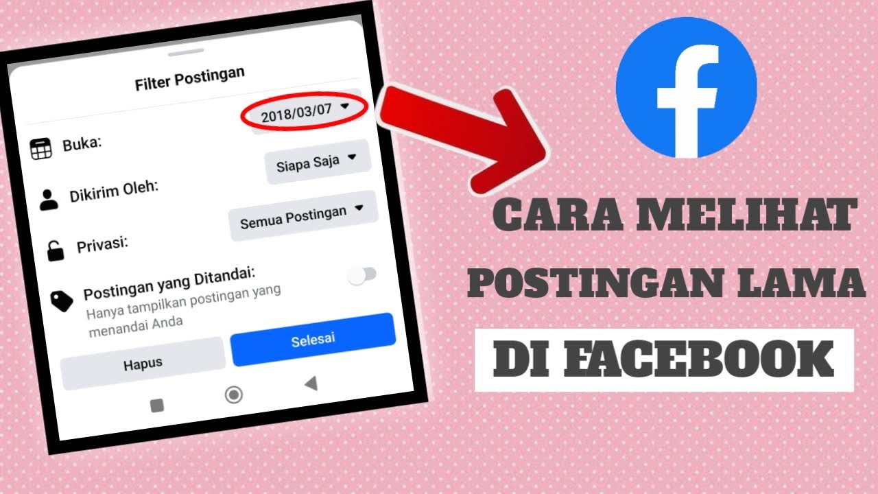 CARA MELIHAT POSTINGAN LAMA DI FACEBOOK | cek postingan terlama - YouTube