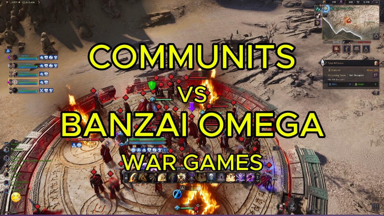 Throne and Liberty | Communits vs Banzai Omega | Spear Dagger | War ...