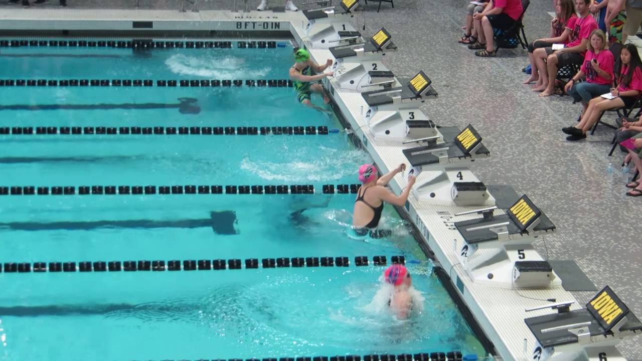 2016 Swim Pink A+: 13-14 Girls 100 Back Champ Finals - YouTube