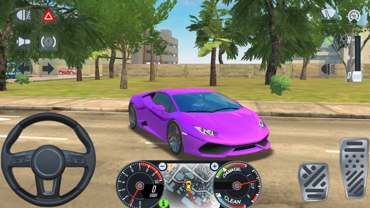 PURPLE LAMBORGHINI HURACAN CAR DRIVING EVOLUTION - TAXI SIM 22 ...