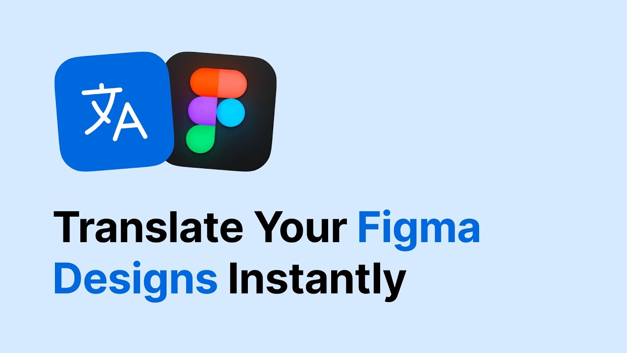 Figma Translator - AI-powered Figma Translator plugin. - YouTube