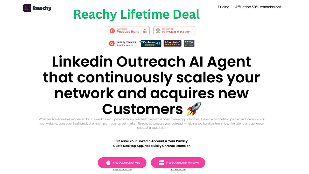 Reachy.ai Review; Reachy Lifetime Deal - Year LinkedIn Outreach AI Agent - YouTube