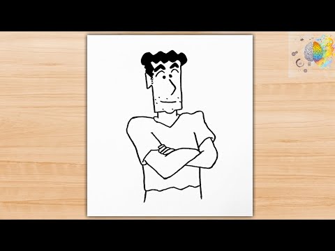 How to draw Hiroshi || Shinchan || Easy Drawing - YouTube