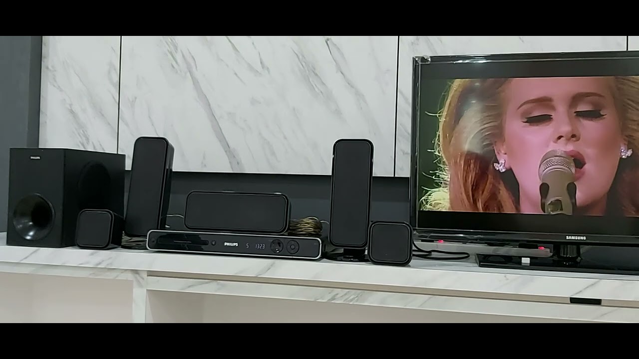 Philips HTS3366 5.1 home theatre sound test part 1. - YouTube
