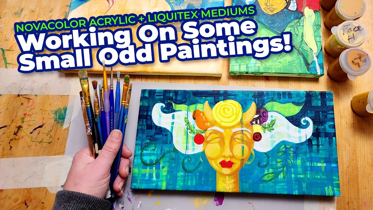 Watch Me Work On Small Art, Getting Ready for a show! - YouTube