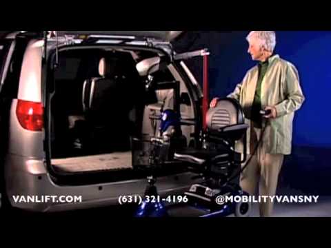 Specialty Conversions Bruno Curbsider VSL-6000 Wheelchair Lift - YouTube