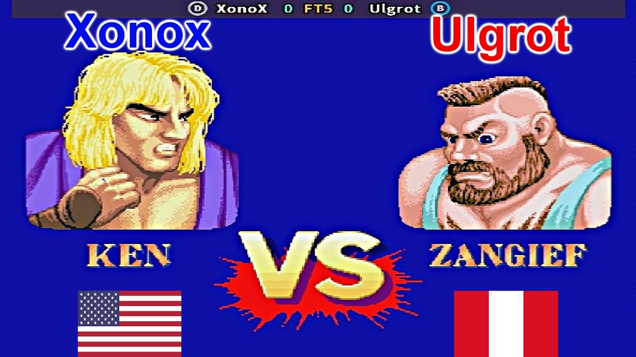Street Fighter II': Hyper Fighting - Xonox vs Ulgrot FT5 - YouTube