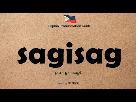 How to Pronounce SAGISAG | English Tagalog Dictionary | Basic Tagalog ...