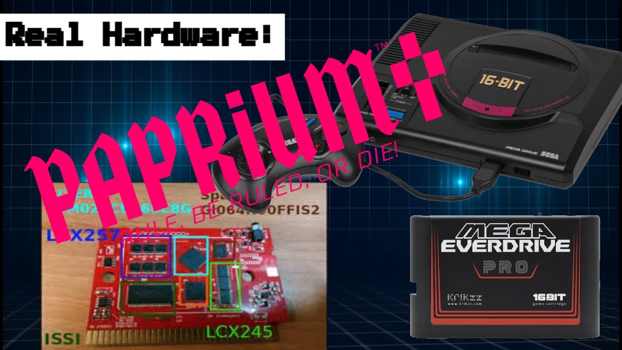 Playing Paprium on Everdrive - real hardware - YouTube