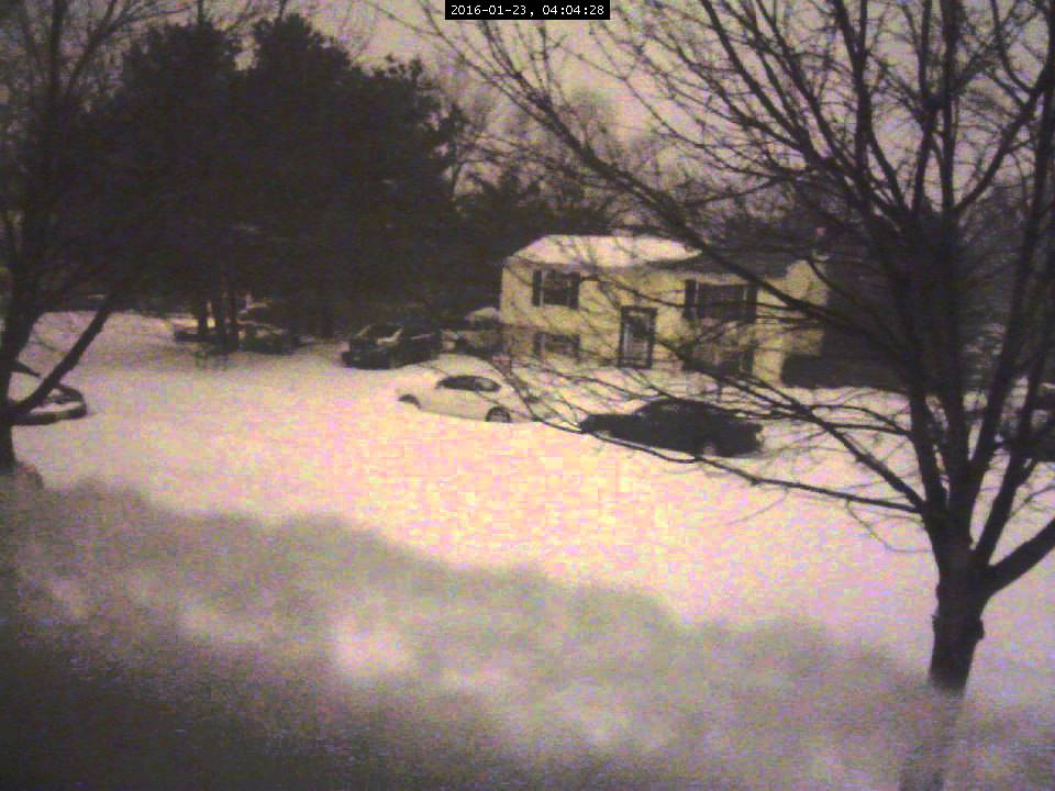 Blizzard of 2016 Frederick, MD Snow Time-lapse - YouTube