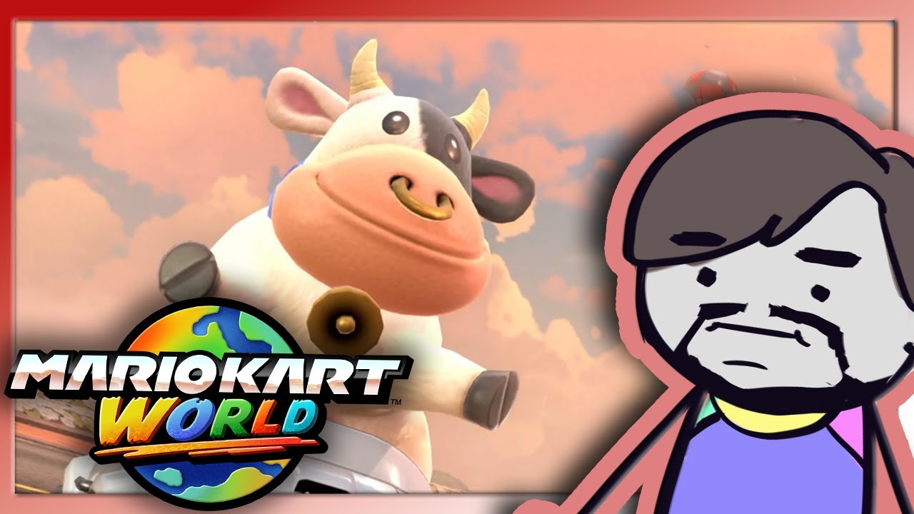 Mario Kart World but i finally play the cow - YouTube