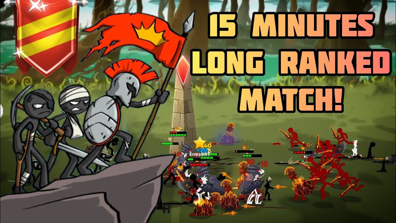 Stick War 3 Epic 15 Minutes Long Ranked Battle! All Units Are Tired So ...