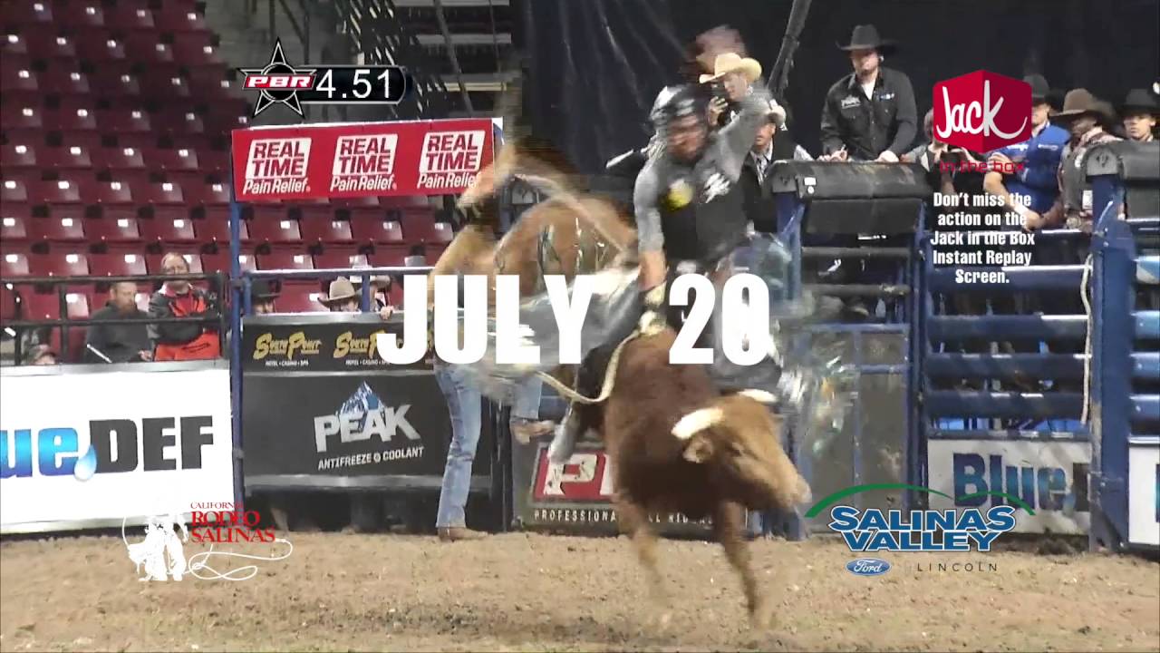 Professional Bull Riding Blue Def Tour in Salinas 2016 English TV ...