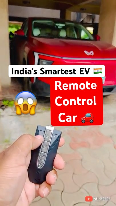 Remote Control Car? 😱,It’s Mahindra XEV9e ! Smart Parking Feature ...