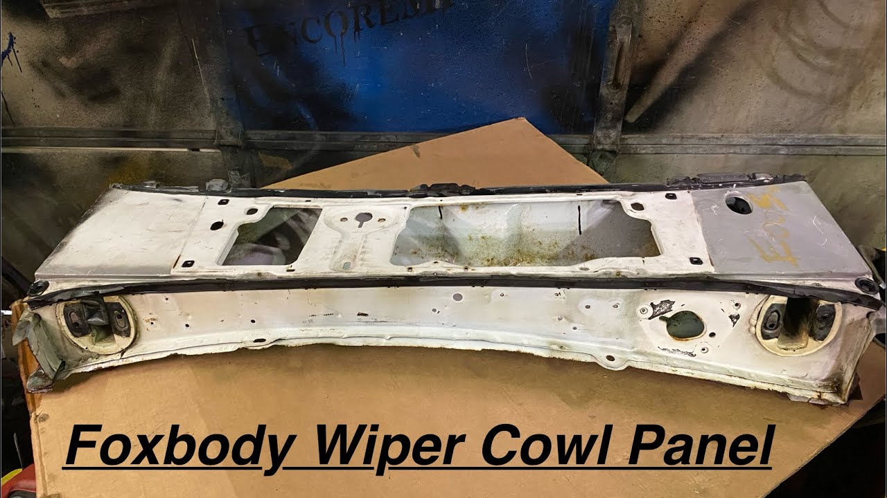 Foxbody Ford Mustang metal Cowl wiper panel replacement repair section ...