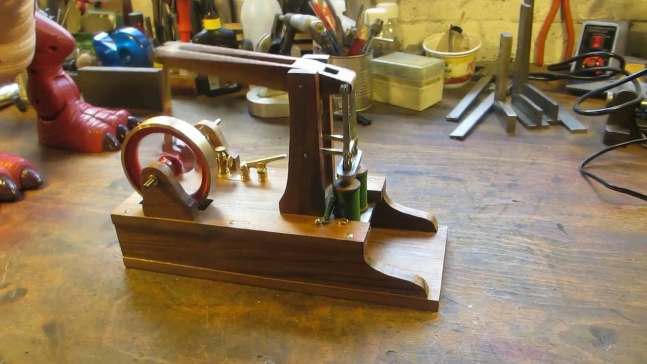 my solenoid beam engine 1 - YouTube