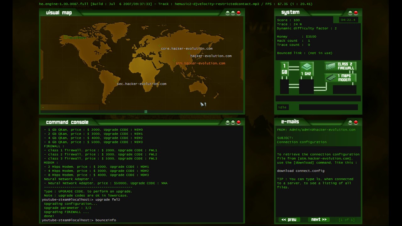 Hacker Evolution - Tutorial walkthrough - YouTube