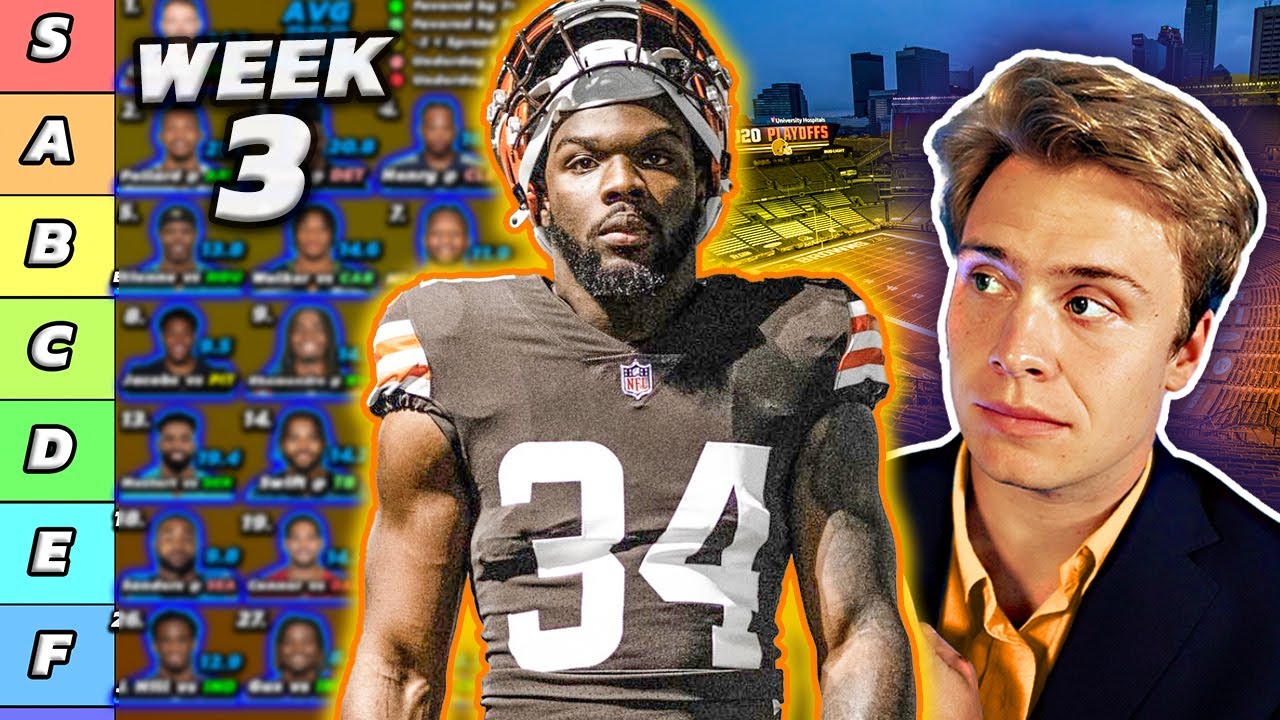 Top 30 Running Back Rankings & Tiers | Week 3 Fantasy Football - YouTube