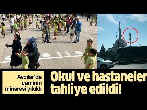 İstanbul depreminde Avcılar'daki bir caminin minaresi yıkıldı