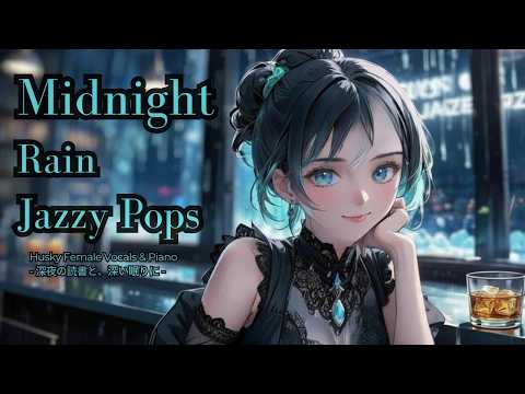 【Jazzy Pops BGM】雨のMidnight プライベートバー |Jazzy Pops | Husky Female Vocal ×Piano|　For Works & Sleep