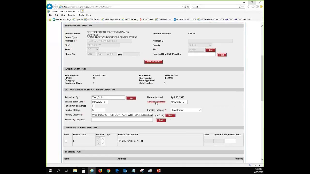 Reviewing a “Modify” eSAR request - April 2019 - YouTube