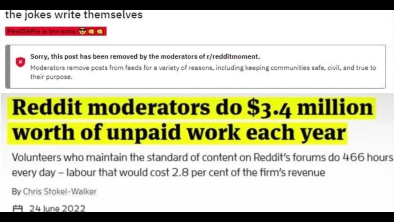 Reddit Mods : Do It For Free - YouTube
