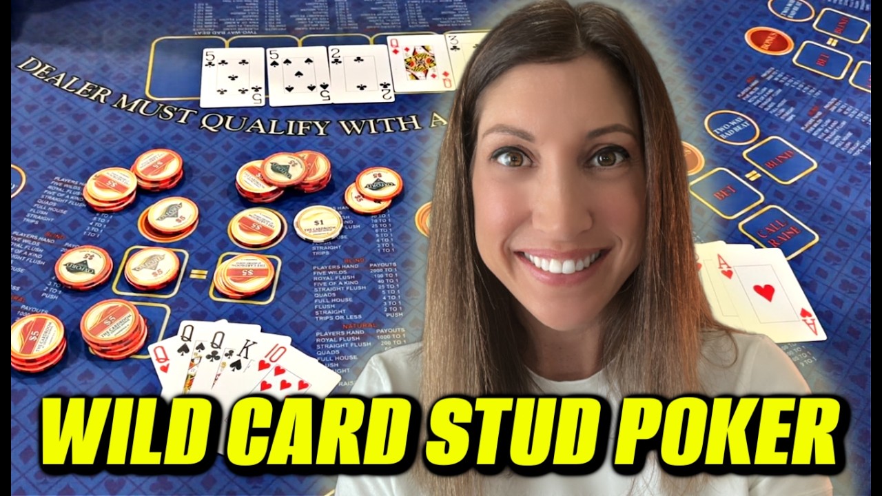 Wild Card Stud Poker with my son - YouTube