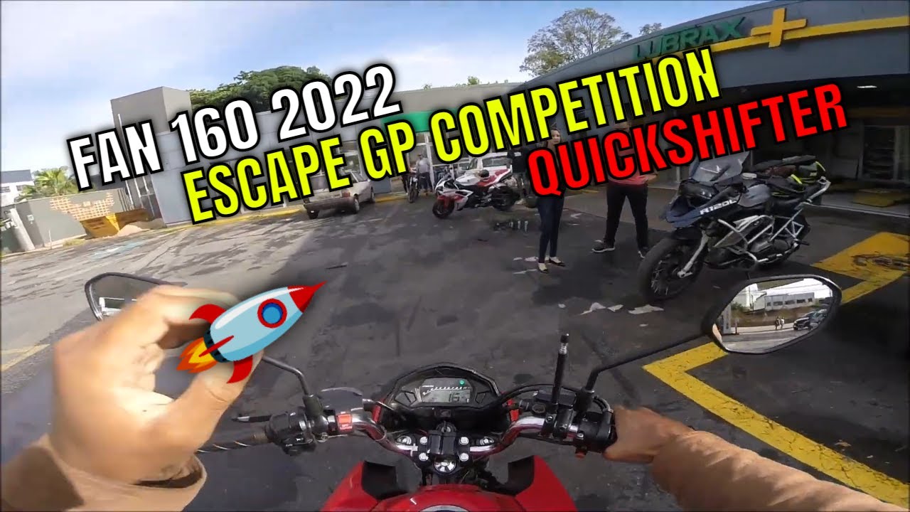 FAN 160 COM ESCAPE GP COMPETITION + QUICKSHIFTER - INDO PARA O ENCONTRO ...