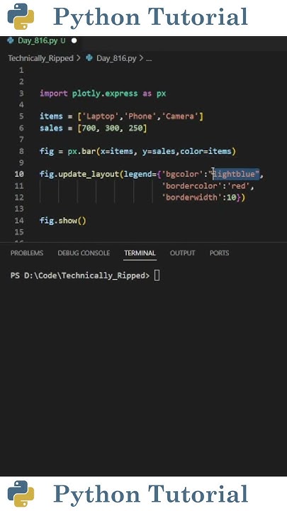 Customize Plotly Legend | Python Tutorial - YouTube