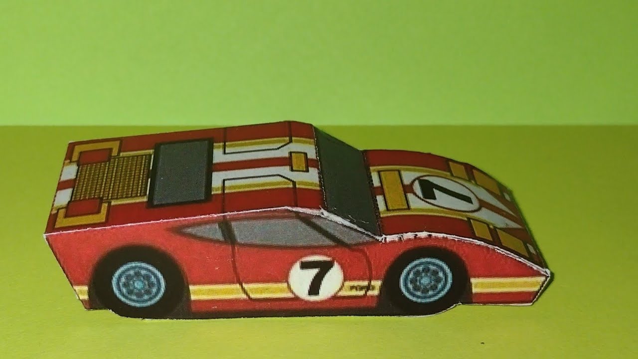 DIY Printable Paper Car 