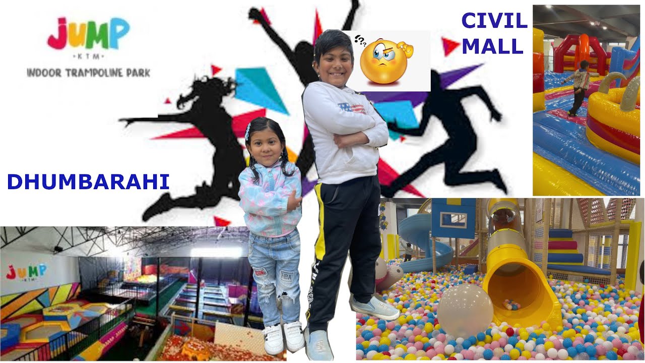 JUMP KTM | trampoline park in NEPAL | CIVIL MALL | DHUMBARAHI | indoor ...