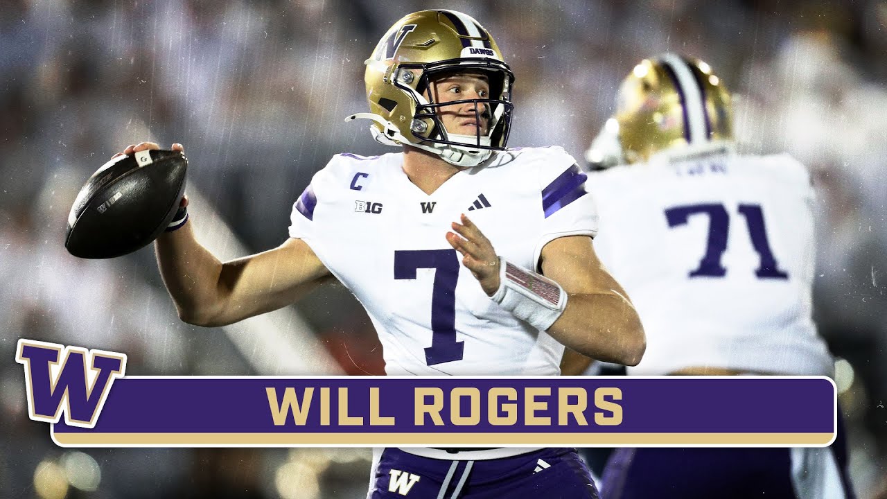 2025 SENIOR HIGHLIGHTS: QB Will Rogers | Washington Football - YouTube