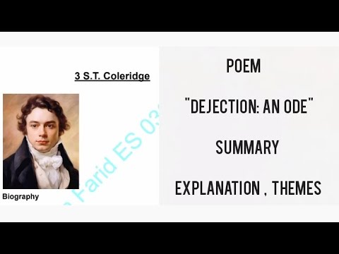 Poem Dejection: An Ode by S T Coleridge ~ Notes ~ Summary,Themes ...