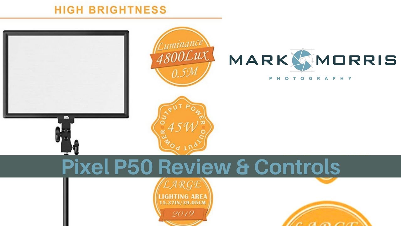 Pixel P50 LED Light Panel Review & Controls - YouTube