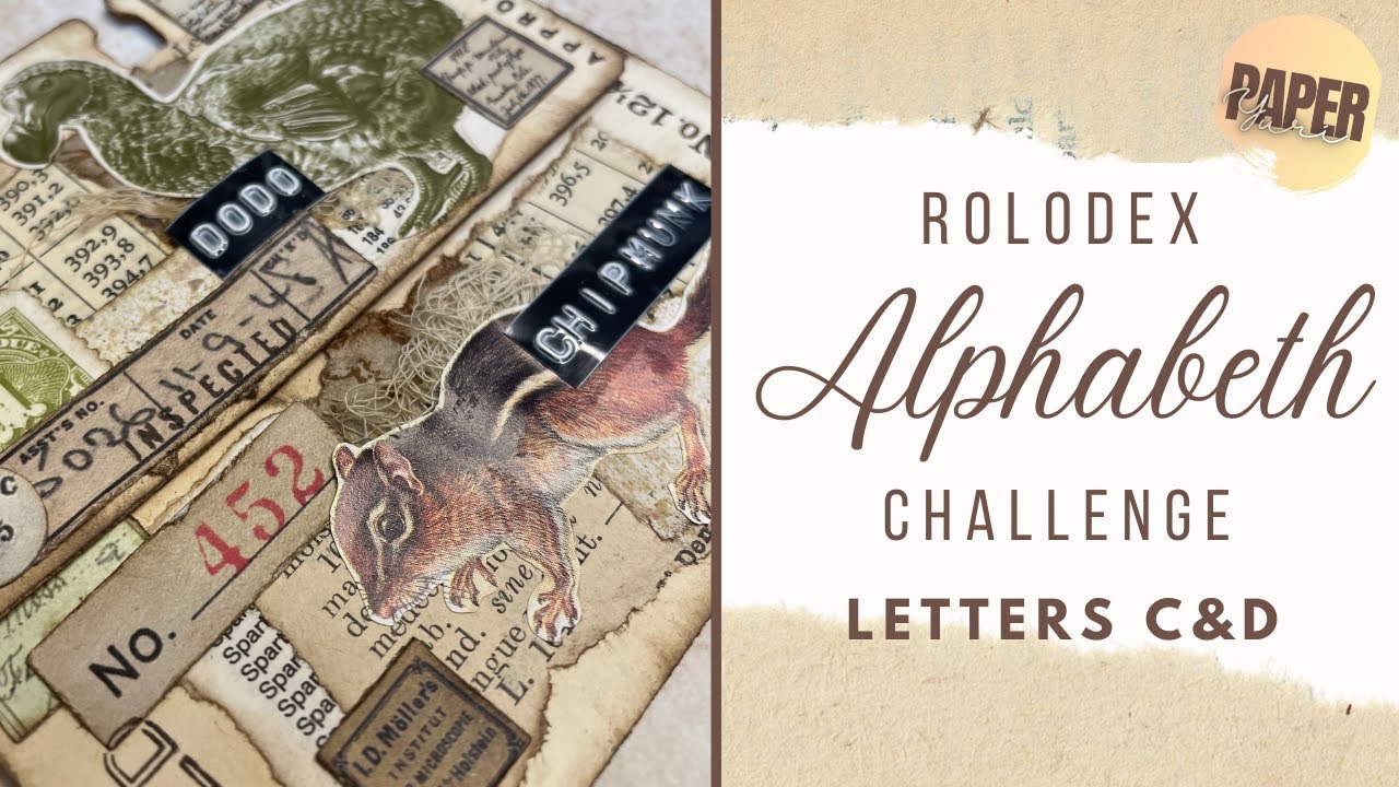 Altered Rolodex Card - Alphabet Challenge - Mamals - C & D - Easy and ...