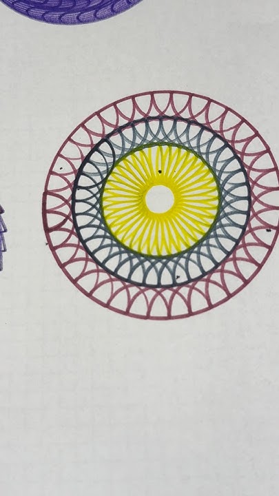 “Endless patterns with every twist—exploring symmetry with my spirograph.” #spirograph #art # ...
