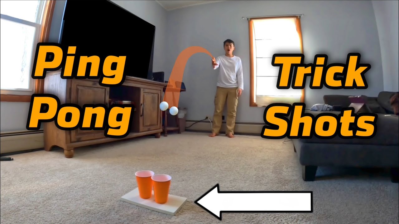 Ping Pong Trick Shots | 100 Subscriber Special | TrickSanity - YouTube