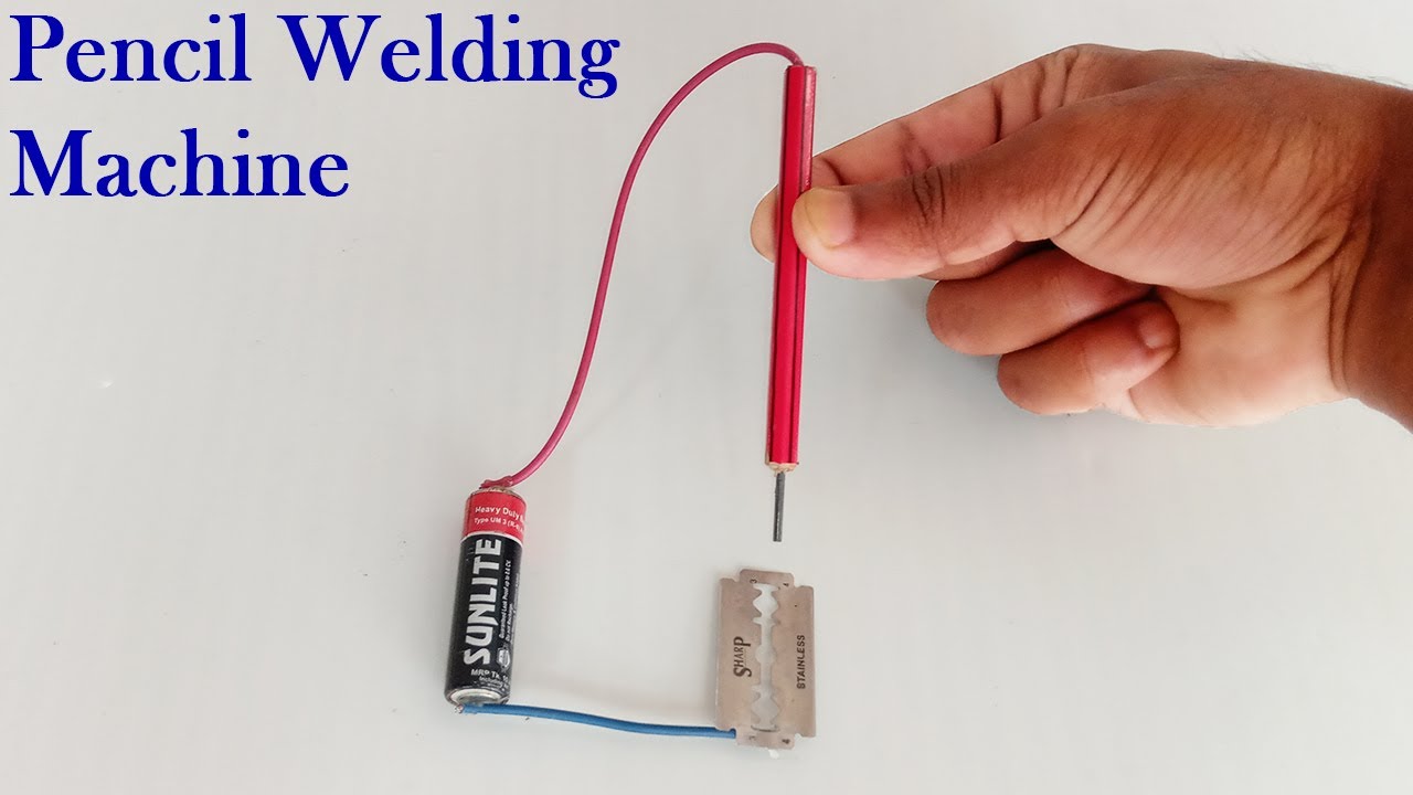 How to make a simple pencil welding machine with bleed | Diy welding ...