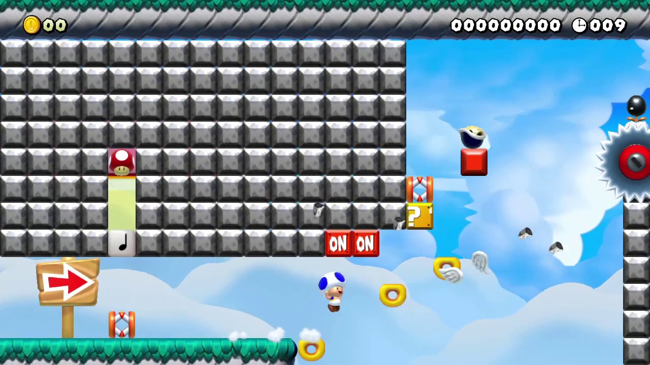 The beginning of 2nd (RUN) smm2 - YouTube