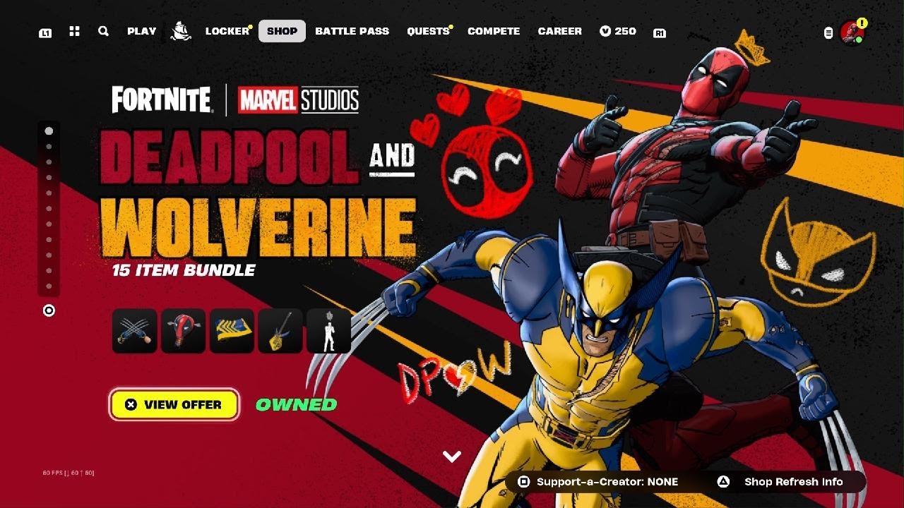 New Deadpool and Wolverine skins in fortnite! - YouTube