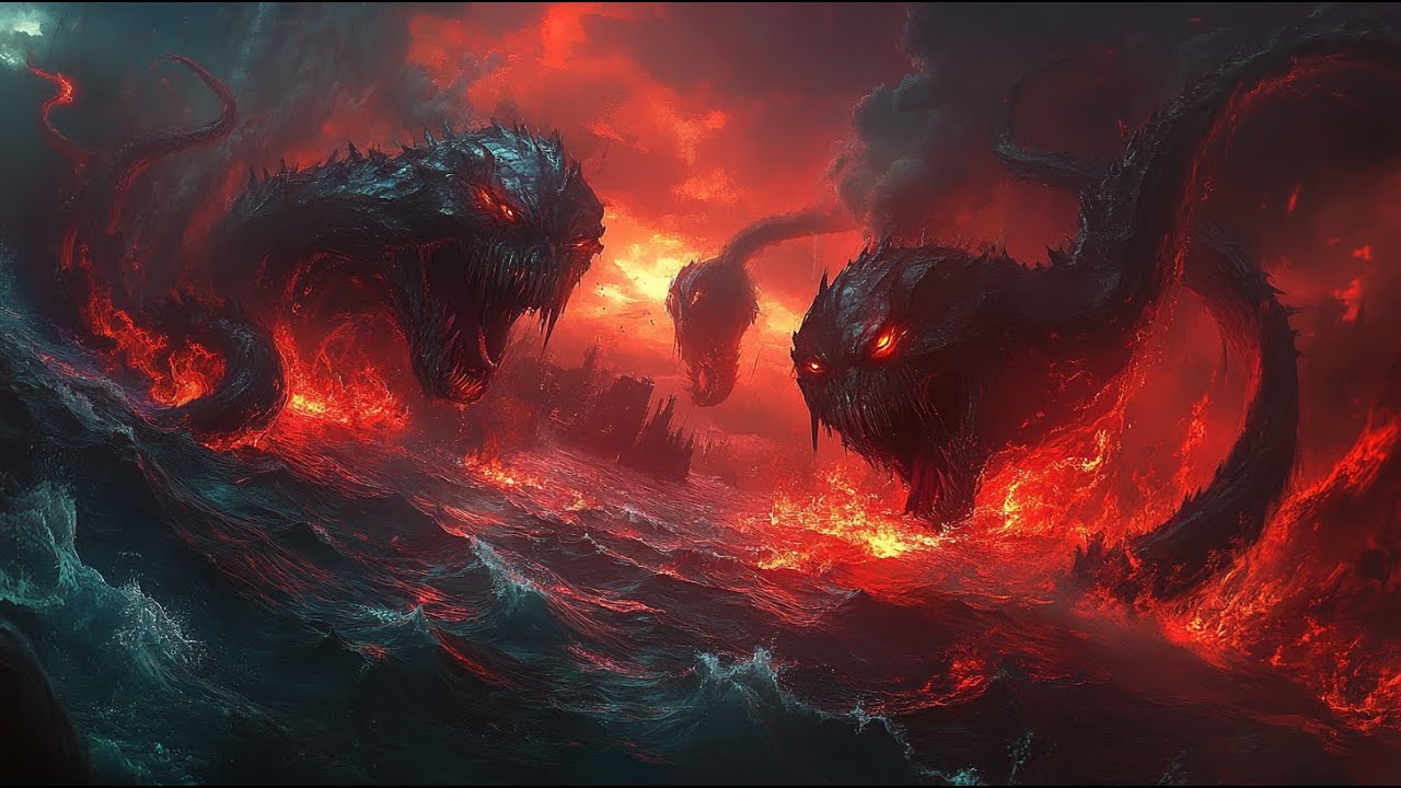 Lava Water Monsters: Enchanted Ambience of Fiery Depths - YouTube